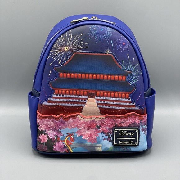 Loungefly | Bags | Loungefly Disney Mulan Castle Mini Backpack Lights ...